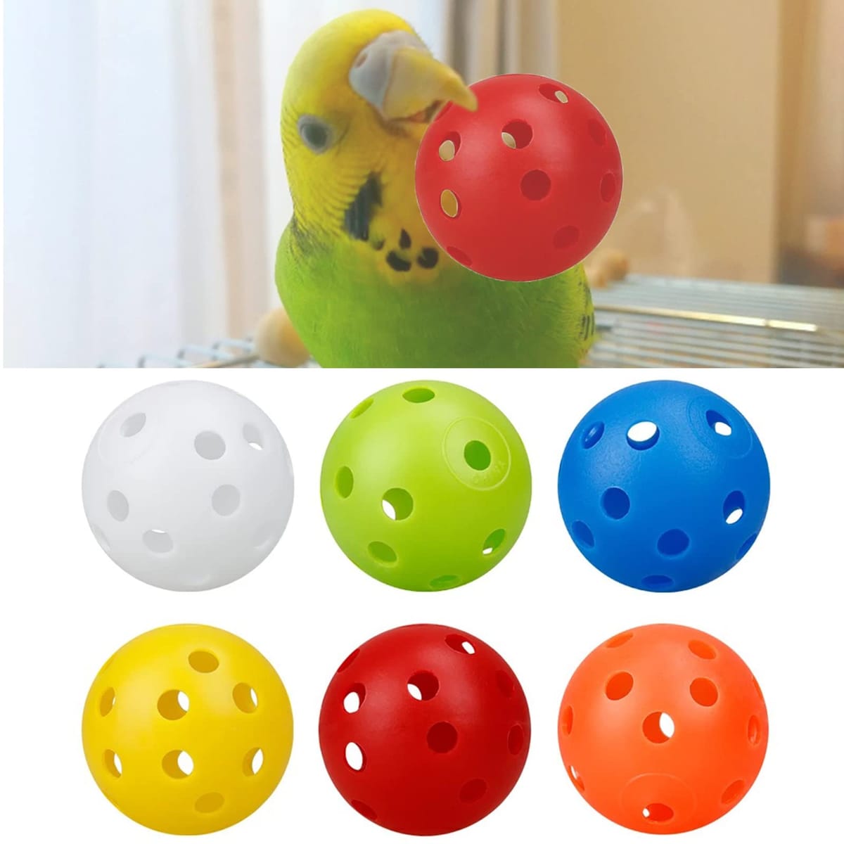 【楽天市場】TOMMYFIELD 鳥 ボール 鳥のおもちゃボール オウム おもちゃ 噛むおもちゃ インコ 6個：UNDARBAR