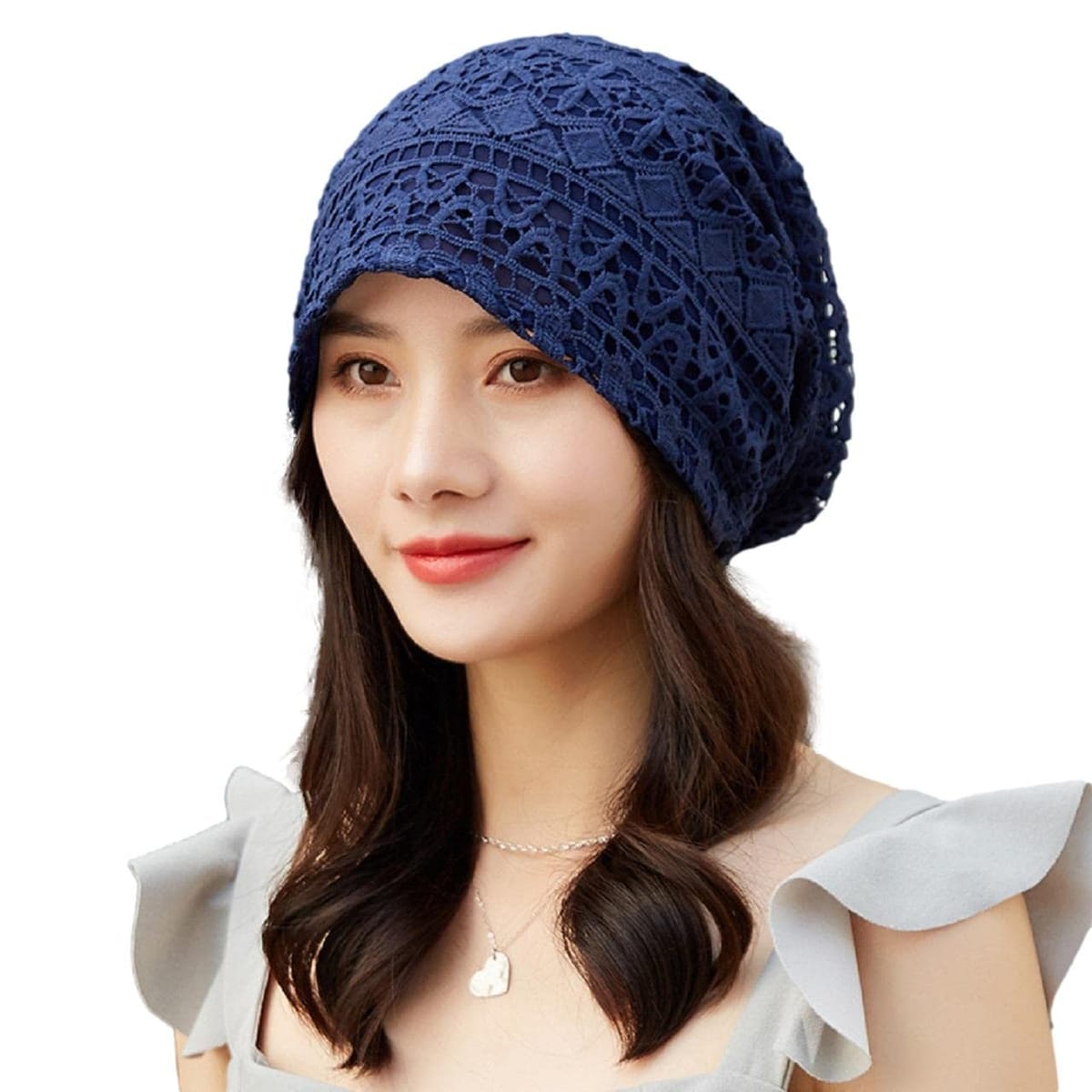 【楽天市場】[レリカ] 日よけ 医療用 帽子 ケア ニット キャップ 帽 ハット 女性 用 薄手 通気性 女優 小顔 uv カット レディース：UNDARBAR