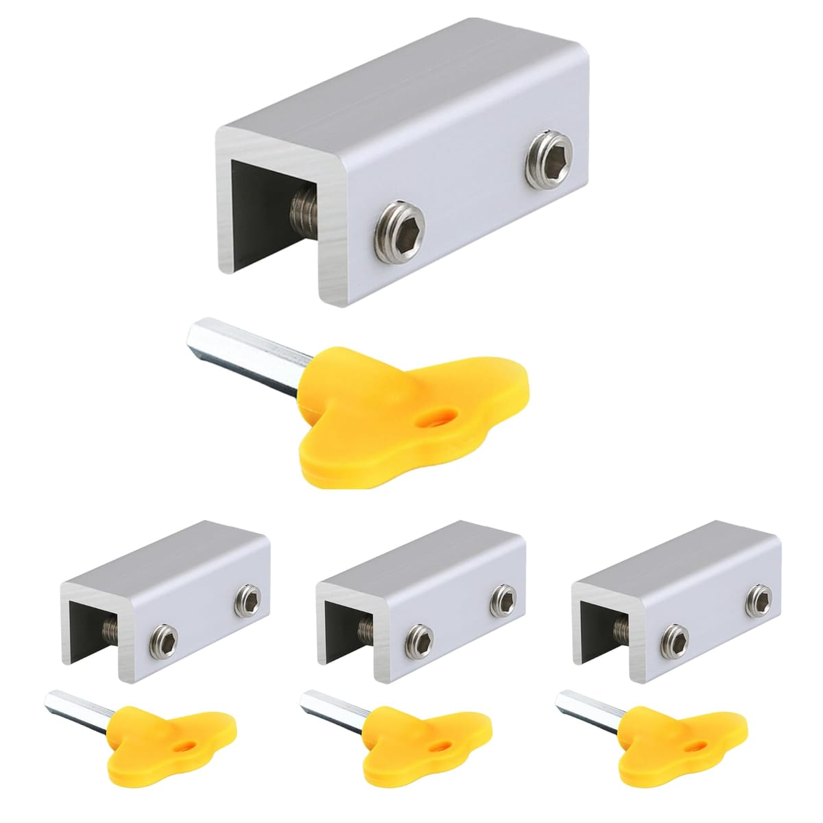 【楽天市場】Quikaboo 窓ロック 窓用補助錠 ?力窓ストッパー 二重ロック 窓サッシ 安全ロック 転落防護 補助錠 徘徊 4個セット：UNDARBAR