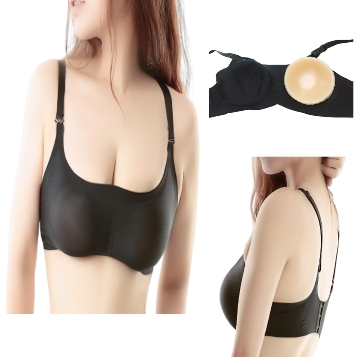 【楽天市場】AT Product シリコンバスト 人工乳房 女装 胸 女装 ブラジャー 専用ブラ付き：UNDARBAR