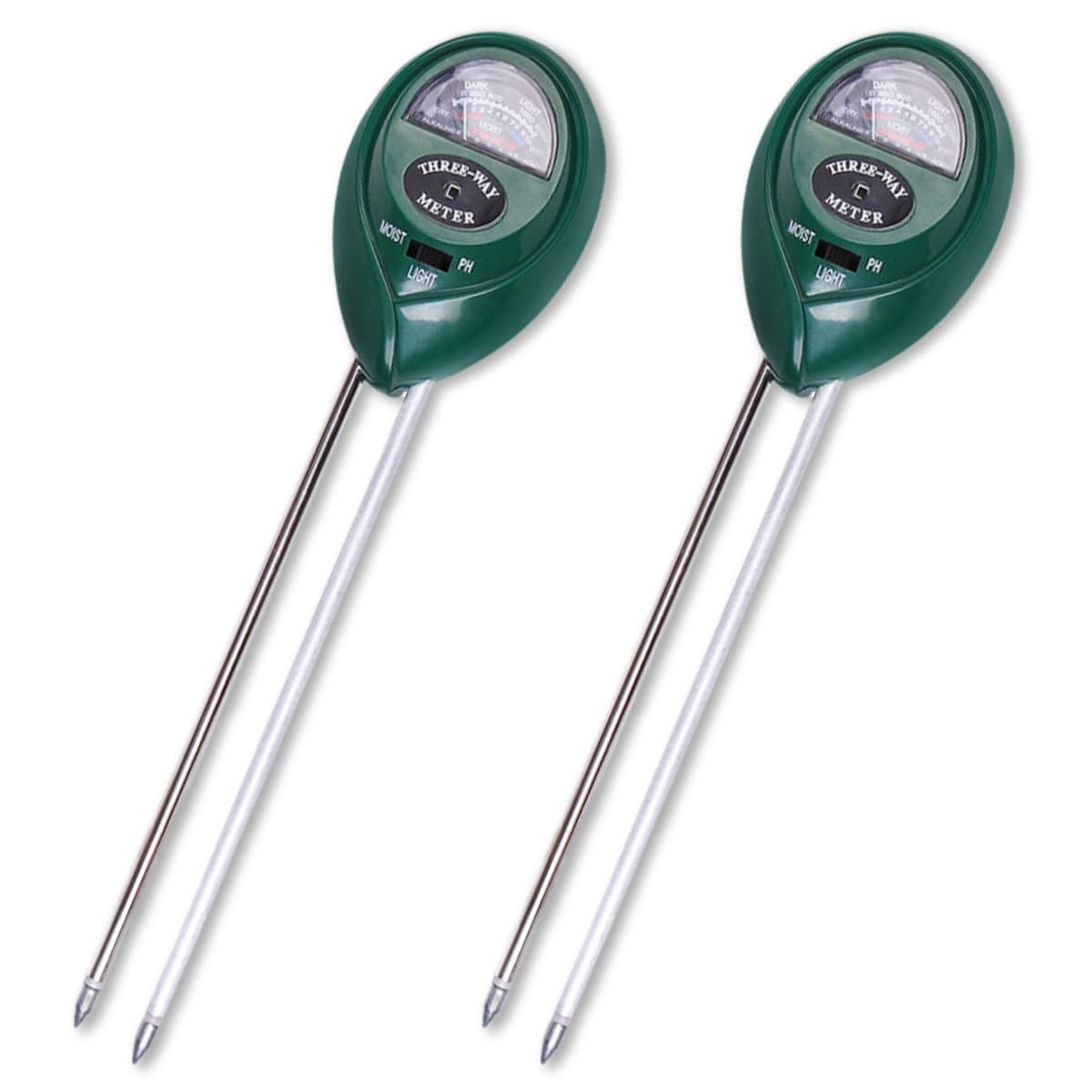 【楽天市場】SALUDABLE 水やりチェッカー ph測定器 土壌 水分計 光量 観葉植物 電池不要 2個セット：UNDARBAR