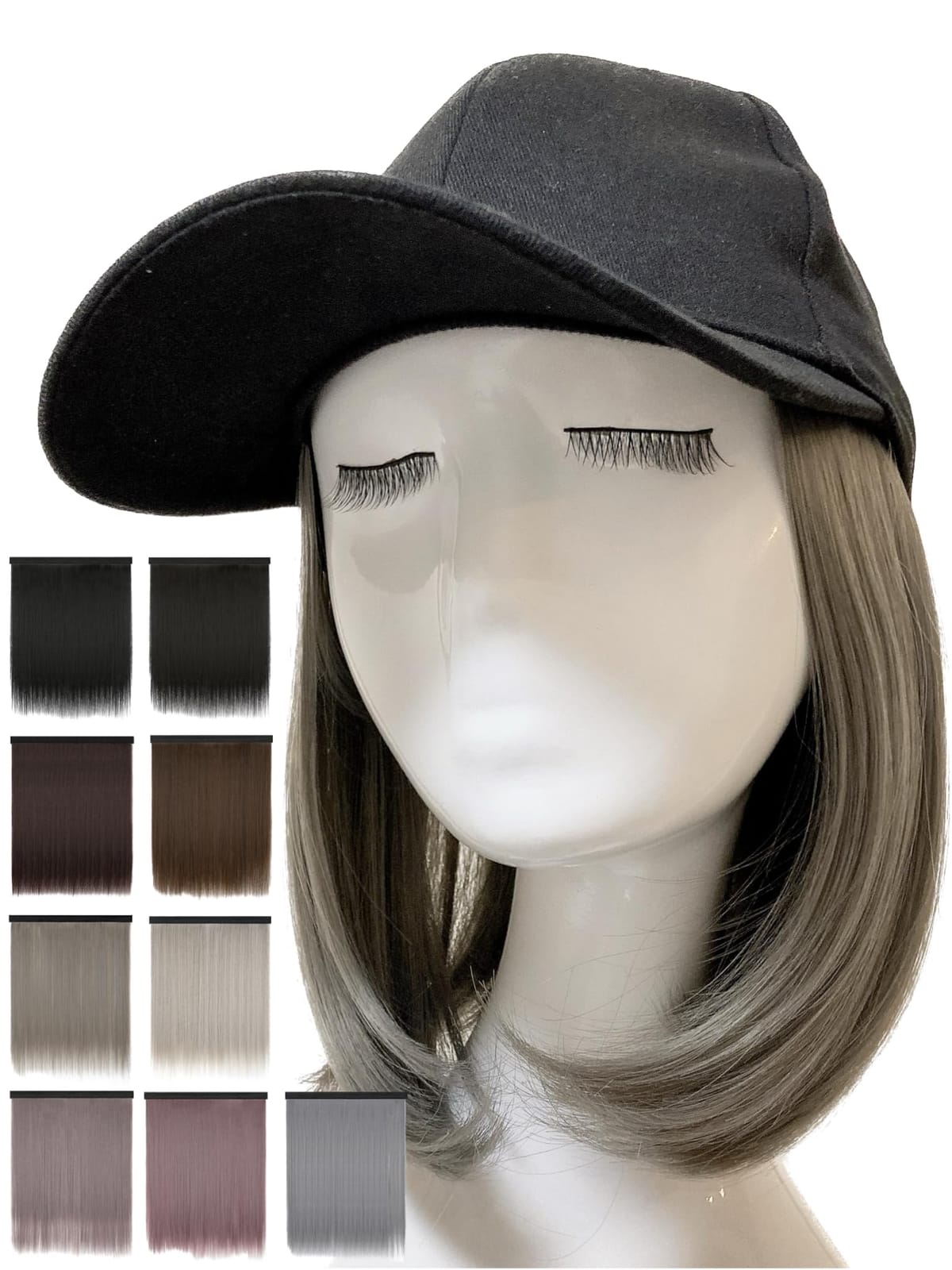 【楽天市場】Luce brillare エクステpremium＋ 25cm 帽子ウイッグ ウィッグ 医療用ウィッグ [帽子ウィッグ＋専用エクステ] レディース エクステ エクステンション 単体 ...