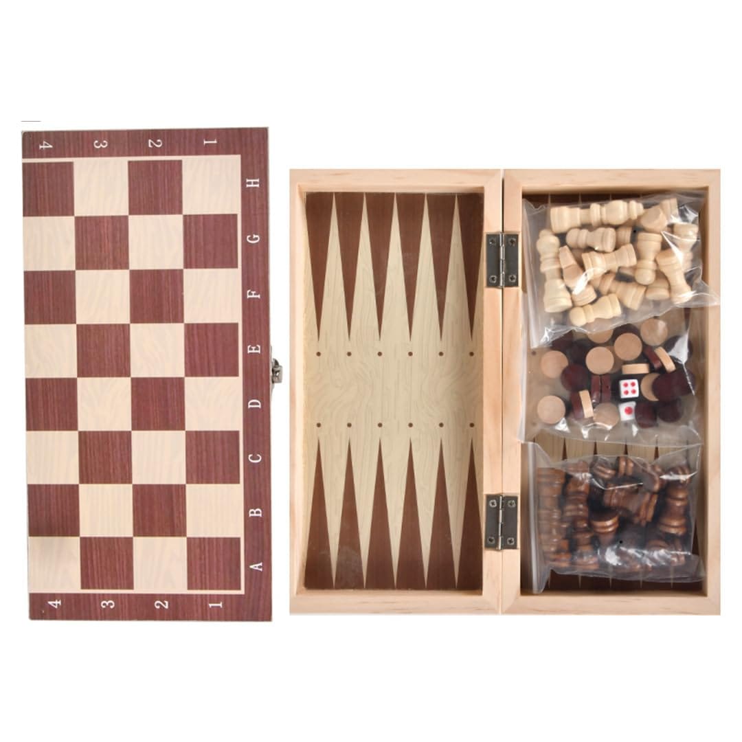 【楽天市場】TOMMYFIELD バックギャモン 木製チェス チェッカー ポータブル 大人 子供 チェスゲーム [並行輸入品]：UNDARBAR