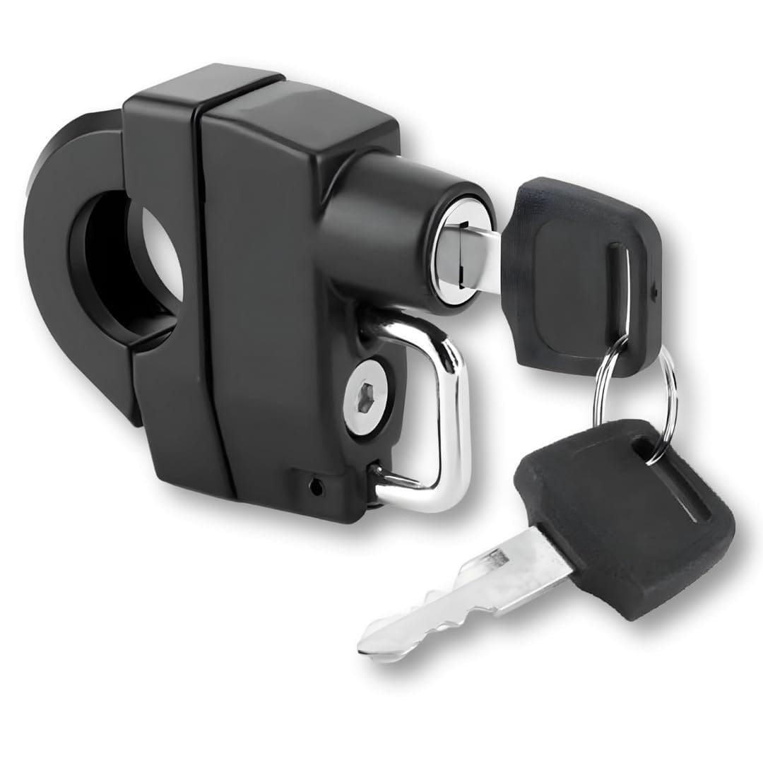 【楽天市場】バイク ヘルメットホルダー メットホルダー 自転車 ヘルメット 盗難防止 20～28mm 鍵付き ヘルメットロック 鍵 メットロック 防水：UNDARBAR