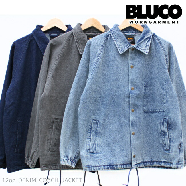 【楽天市場】セール BLUCO ブルコ 12ozデニムコーチジャケット メンズ 151-31-026 デニムジャケット 無地 通勤 通学 バイク 自転車 BLUCO WORK GARMENT ...