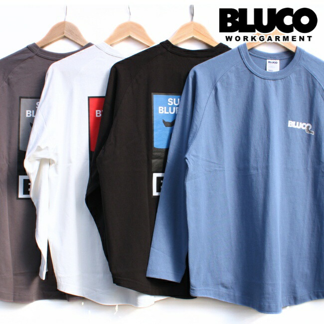 【楽天市場】BLUCO ブルコ ラグラン長袖Tシャツ ロンT RAGLAN L/S TEE -Wolf- 長袖 Tシャツ BLUCO WORK GARMENT ブルコワークガーメント：EM ...