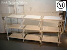 【楽天市場】モデルルーム展示品 Menu Stick System, White/スティックシェルフ ホワイト/白 JAN&HENRY ...