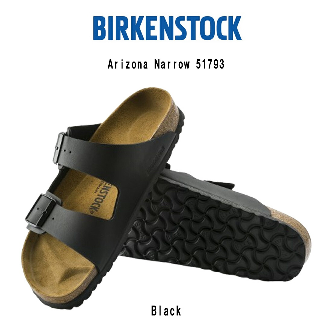 【楽天市場】BIRKENSTOCK(ビルケンシュトック)アリゾナ ストラップ サンダル ナロー 幅狭 黒 ブラック ビルコフロー ユニセックス ...
