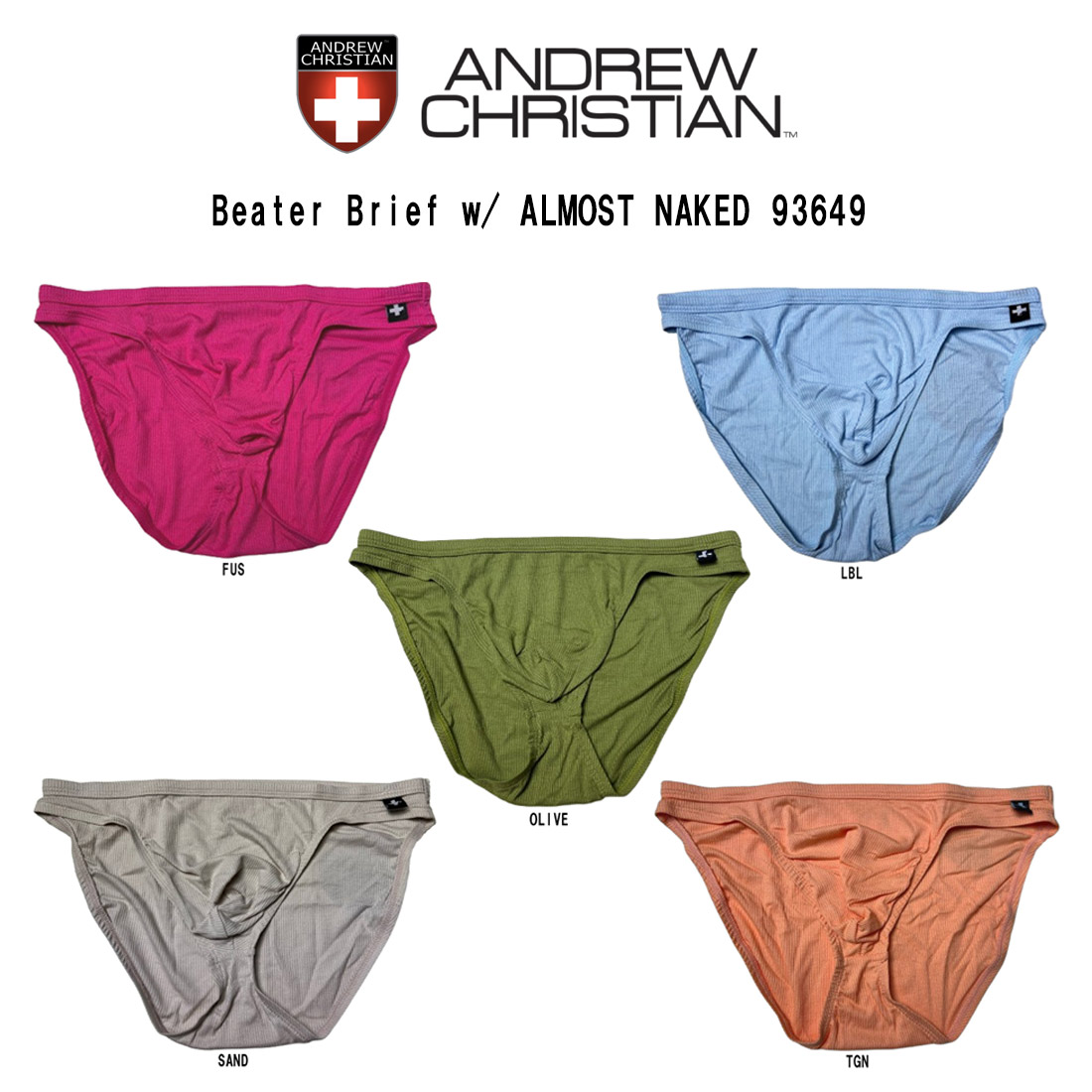 【楽天市場】ANDREW CHRISTIAN(アンドリュークリスチャン)ブリーフ 前閉じ フルバック メンズ 男性用 下着 パンツ セクシー ...