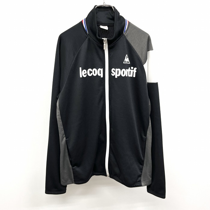 【楽天市場】【中古】le coq sportif - O XL メンズ ジップジャケット ブルゾン 内側が微起毛 長袖 ポリ100% ブラック×グレー×ホワイト×レッド×ブルー 黒：Undo ...
