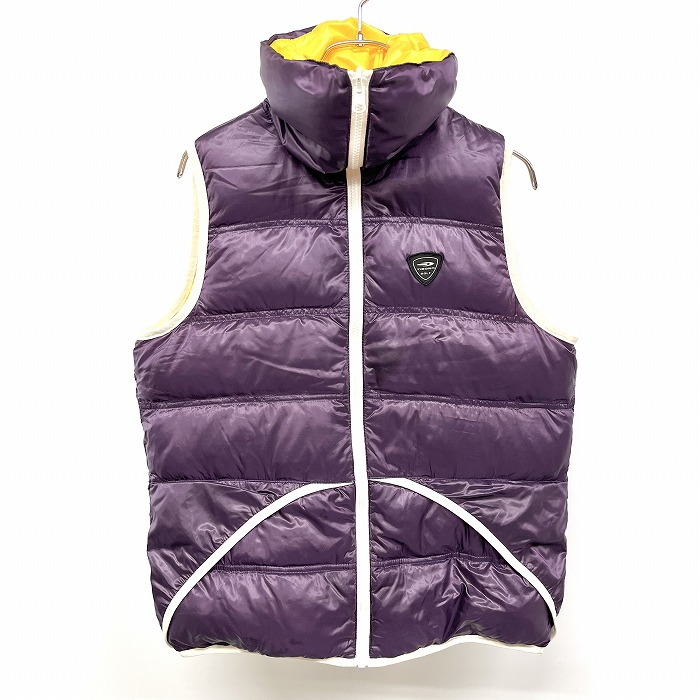 【楽天市場】【中古】TIGORA GOLF ティゴラ ゴルフ L レディース ダウンベスト リバーシブル ハイネック(タートルネック？) ダウン90%＋フェザー10% 紫×黄色：Undo ...