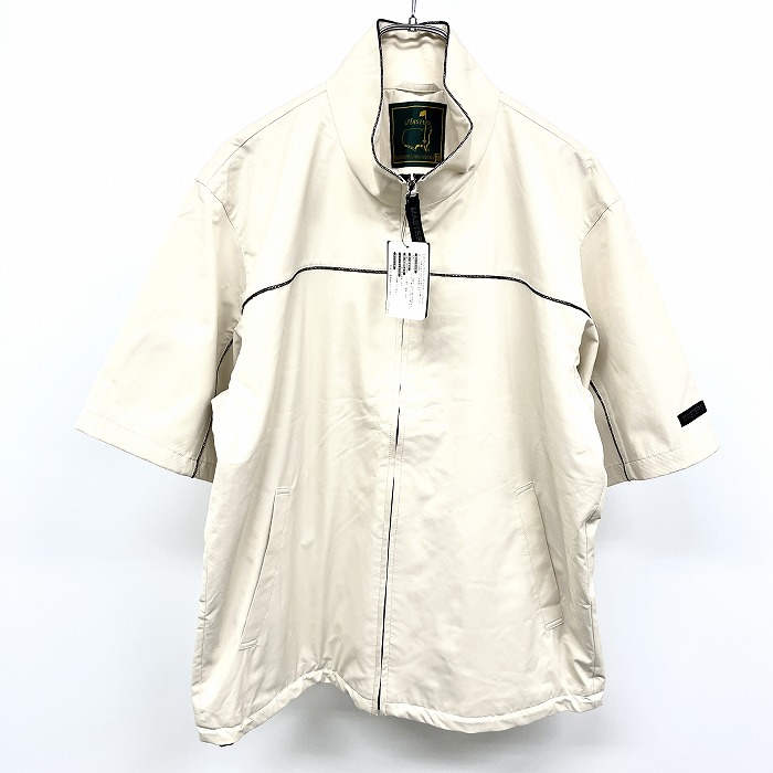 【楽天市場】マスターズ 【新品/訳アリ】MASTERS ゴルフ ジャケット 半袖 ジップアップ メッシュ裏地 ハイネック ポリ100% M ベージュ メンズ：Undo Rowa 楽天市場店