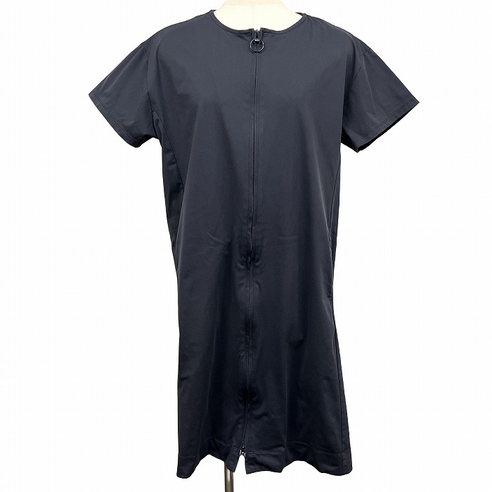 【楽天市場】【中古】ティゴラ バイ ビームスデザイン TIGORA by BEAMS DESIGN ワンピース ロング ジップアップ 丸首 半袖 ポリ100% M ネイビー 紺 レディース ...
