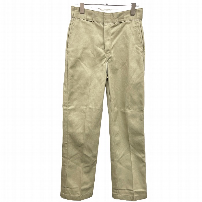 【楽天市場】【中古】ディッキーズ Dickies ワークパンツ チノパンツ ストレート ジップフライ ロゴパッチ ポリ×綿 28 ベージュグリーン ベージュ系 メンズ：Undo Rowa 楽天市場店