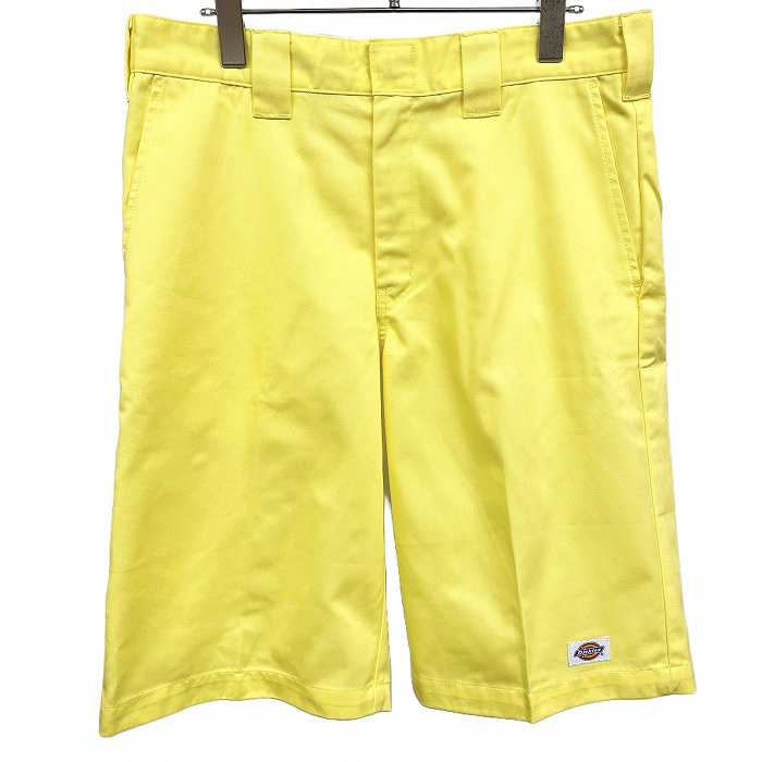【楽天市場】ディッキーズ 【新品】Dickies テーパード チノショーツ ショートパンツ ハーフパンツ ワークパンツ チノパン ポリ×綿 32 イエロー メンズ：Undo Rowa 楽天市場店
