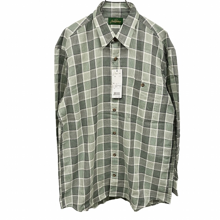 【楽天市場】ジャックニクラウス 【新品】Jack Nicklaus シャツ チェック 胸ポケット 長袖 日本製 ロングスリーブ 綿100% M グリーン 緑×黒×白 メンズ：Undo Rowa ...