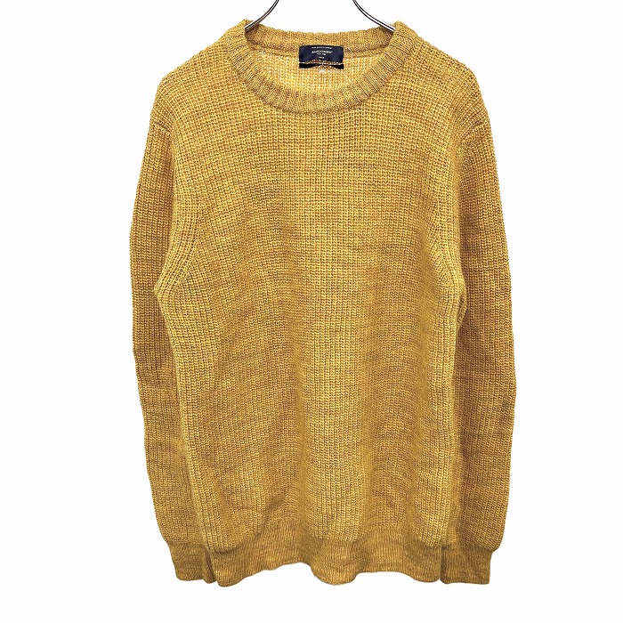 【楽天市場】バックナンバー 【新品】BACK NUMBER パタゴニアウール 畦編み リブニット セーター 無地 長袖 毛100% L メランジ イエロー レディース：Undo Rowa 楽天市場店