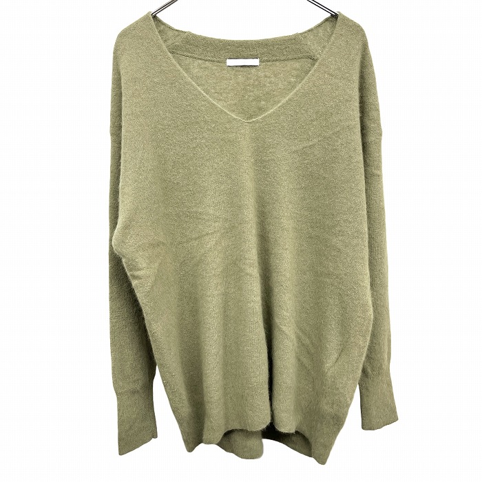 【楽天市場】【中古】ベイフロー BAYFLOW 長めの毛足 ニット セーター Vネック 長袖 無地 チャイニーズラクーン×ナイロン×羊毛 F グリーン 緑 レディース：Undo Rowa 楽天市場店