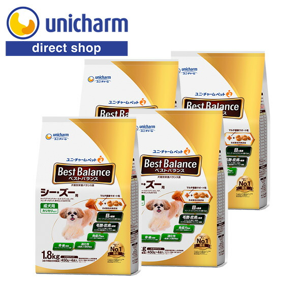 【楽天市場】ユニ・チャーム ベストバランス カリカリ仕立て シー・ズー用 1.8kg×4【公式ショップ】：ユニ・チャームダイレクトショップ