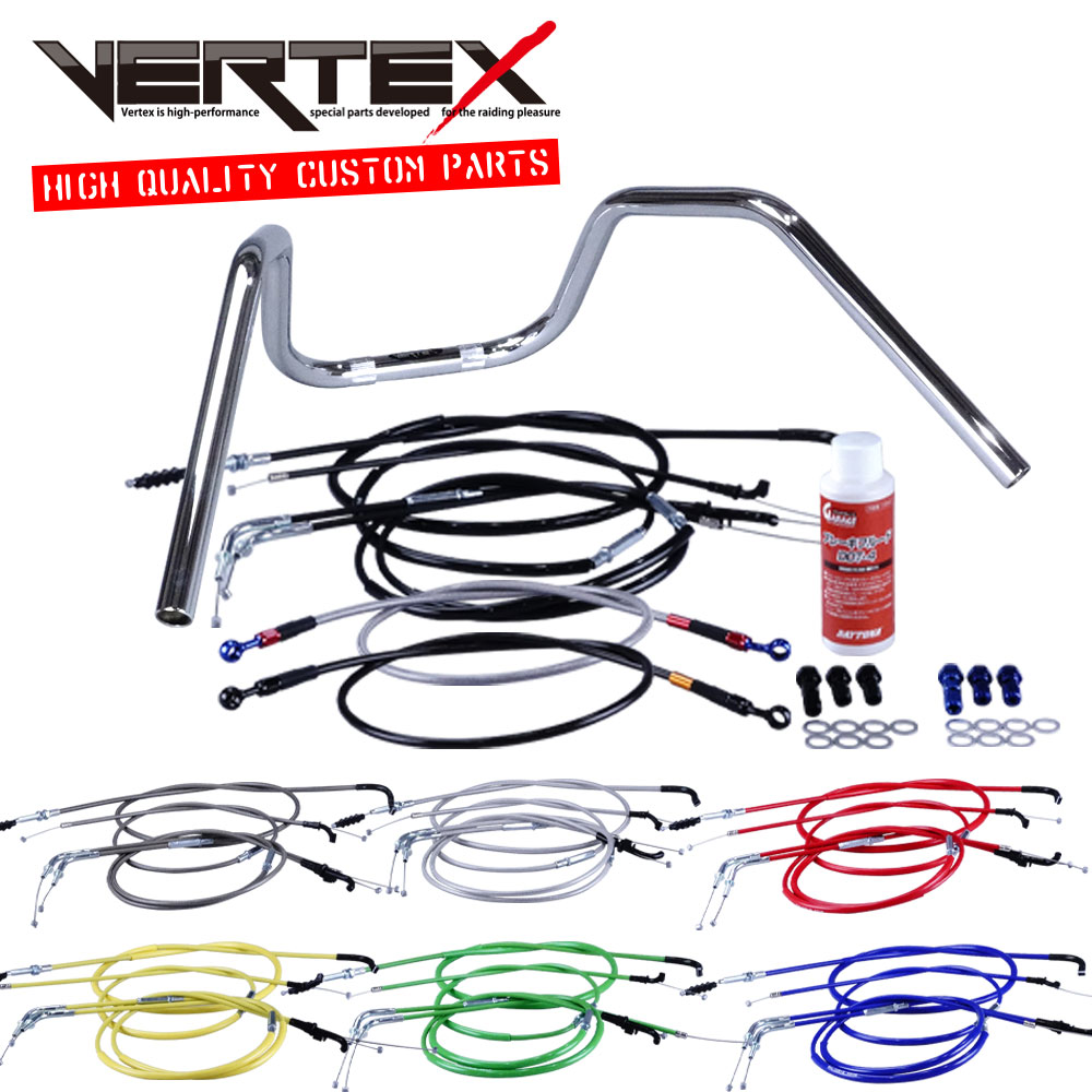 【楽天市場】イナズマ400 6ベントアップハンドル セット アップハン ワイヤー 6ベント ハンドル 全年式 GK7BA バーテックス：ユニコーン 楽天市場店