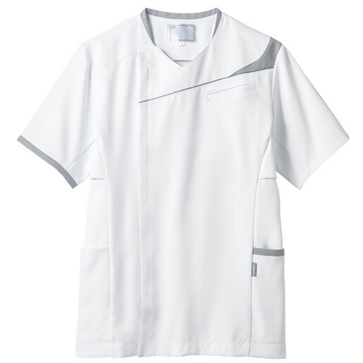 【楽天市場】【医療白衣】スクラブ（半袖） メンズ CHM854-0140 アシックス 住商モンブラン：ユニフォームの専門店RiverStone