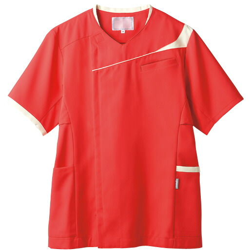 【楽天市場】【医療白衣】スクラブ（半袖） メンズ CHM854-2105 アシックス 住商モンブラン：ユニフォームの専門店RiverStone