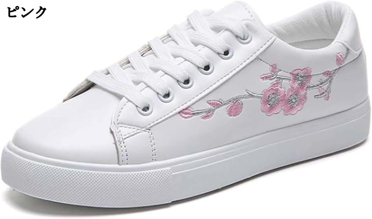 【楽天市場】フラットスニーカー レディース レースアップ カジュアル 春夏 白 学生刺繍 ストリートファッション：UNIIS通販