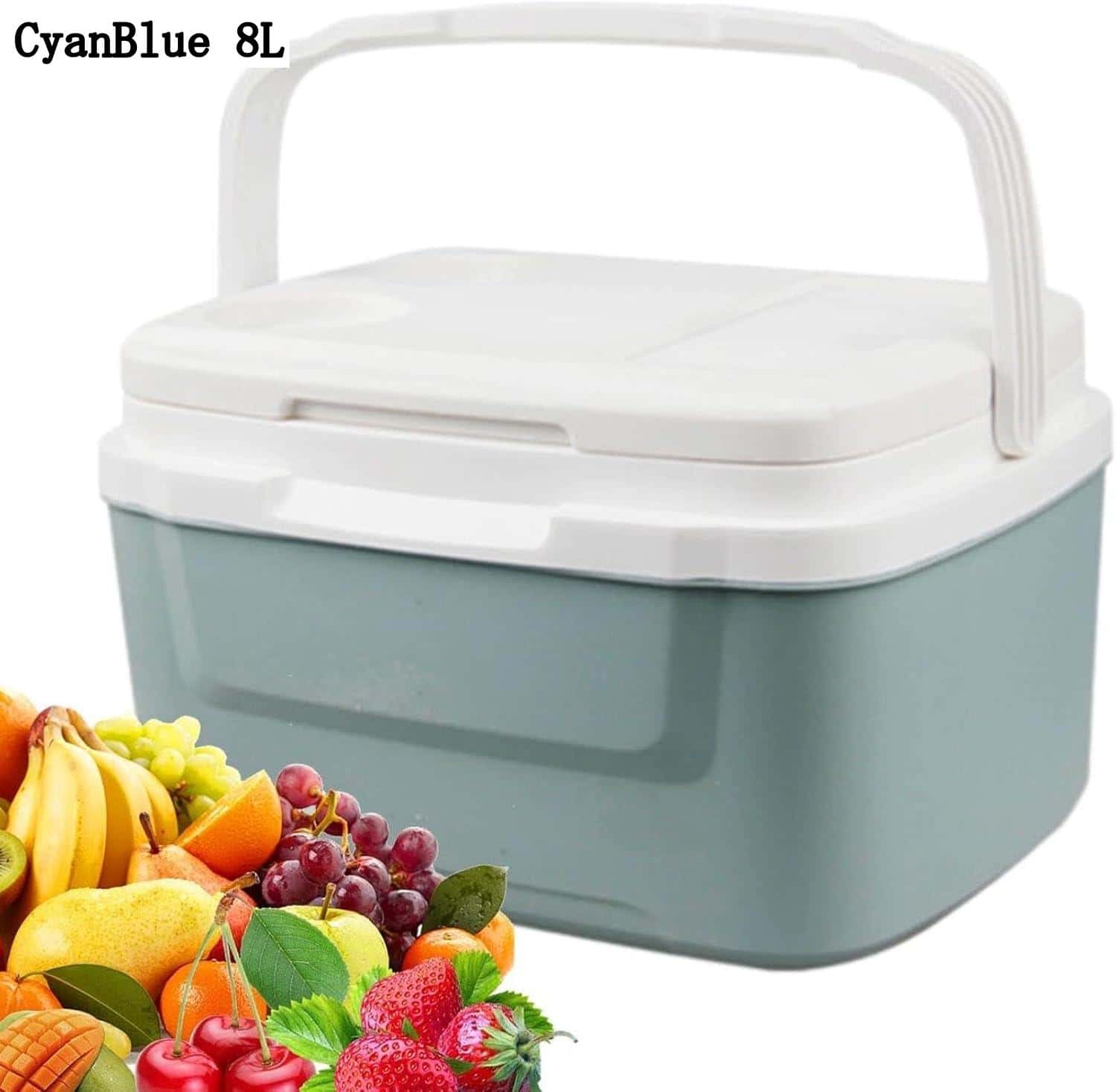 【楽天市場】アイスクーラーチェスト 8L 漏れ防止 ポータブルハードクーラー キャンプ ピクニック フェスティバル用 断熱アイスボックス 頑丈なハンドル付き：UNIIS通販