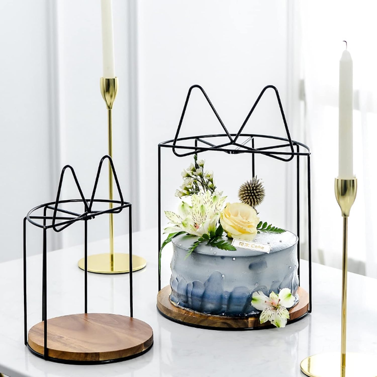 【楽天市場】ケーキ陳列台 3層/2層 ステンレス製 デザートスタンド 北欧風 トレイ ディスプレイラック コンパクト フルーツ/お菓子/果物 収納 プラッターラック テーブルデコレーション ...