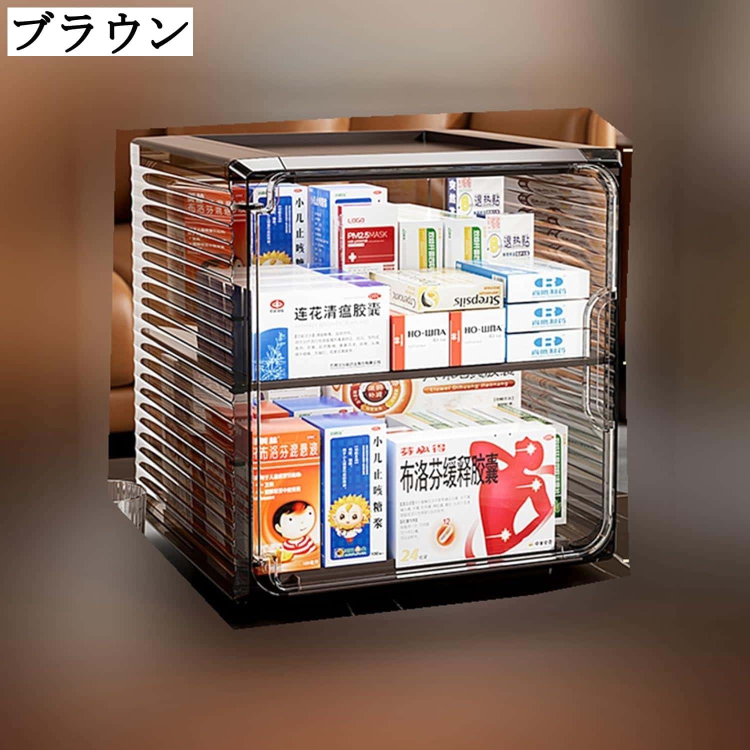 【楽天市場】透明救急箱 3層医療ボックス 薬箱 ピルケース 多機能収納 持ち運び 便利 常備薬収納：UNIIS通販