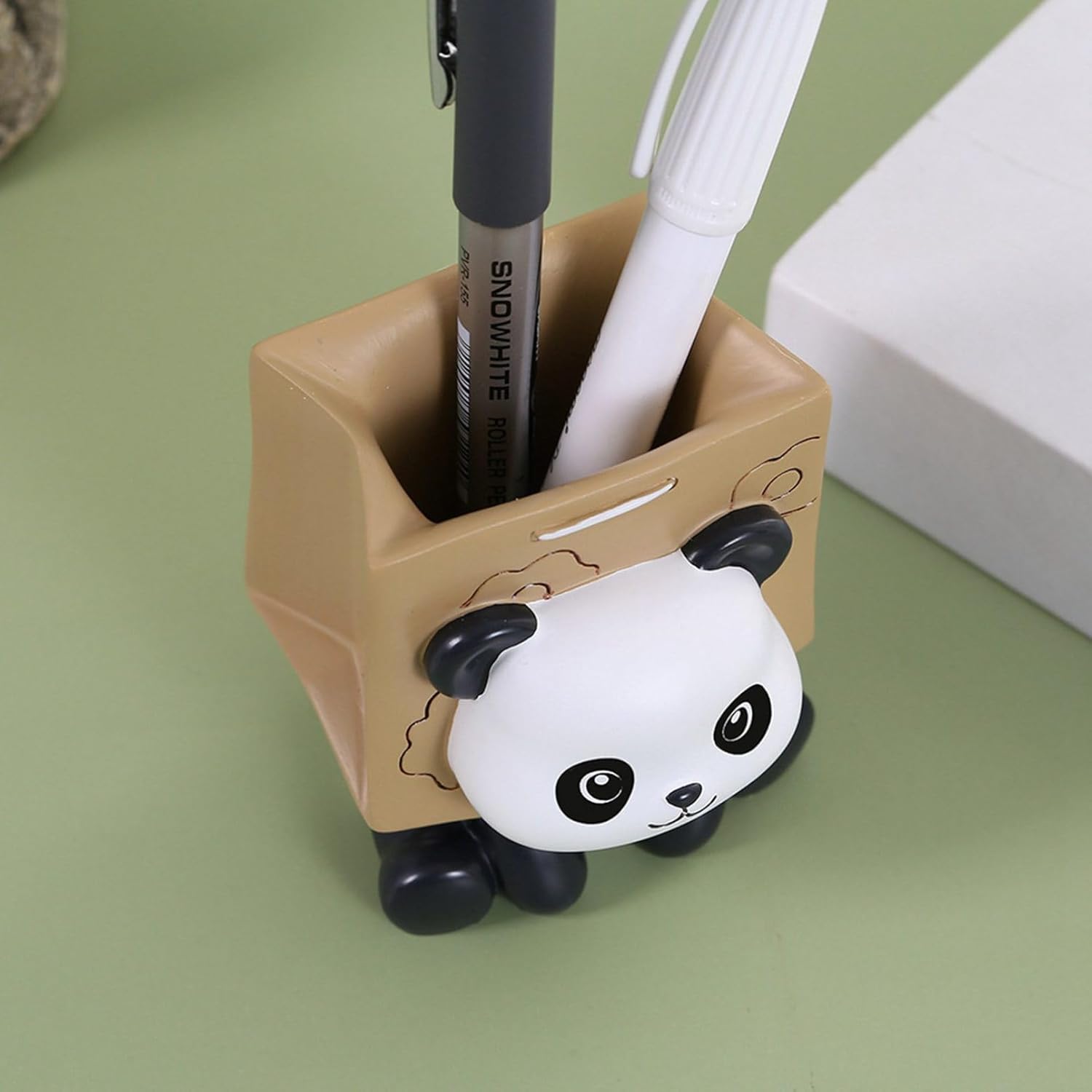 【楽天市場】卓上収納 ペン立て おしゃれ 多機能 可愛い パンダ 収納 インテリア 雑貨 プレゼント 癒しグッズ 子供部屋 寝室 7.5*8*7cm 母の日 クリスマス バレンタインデー ...