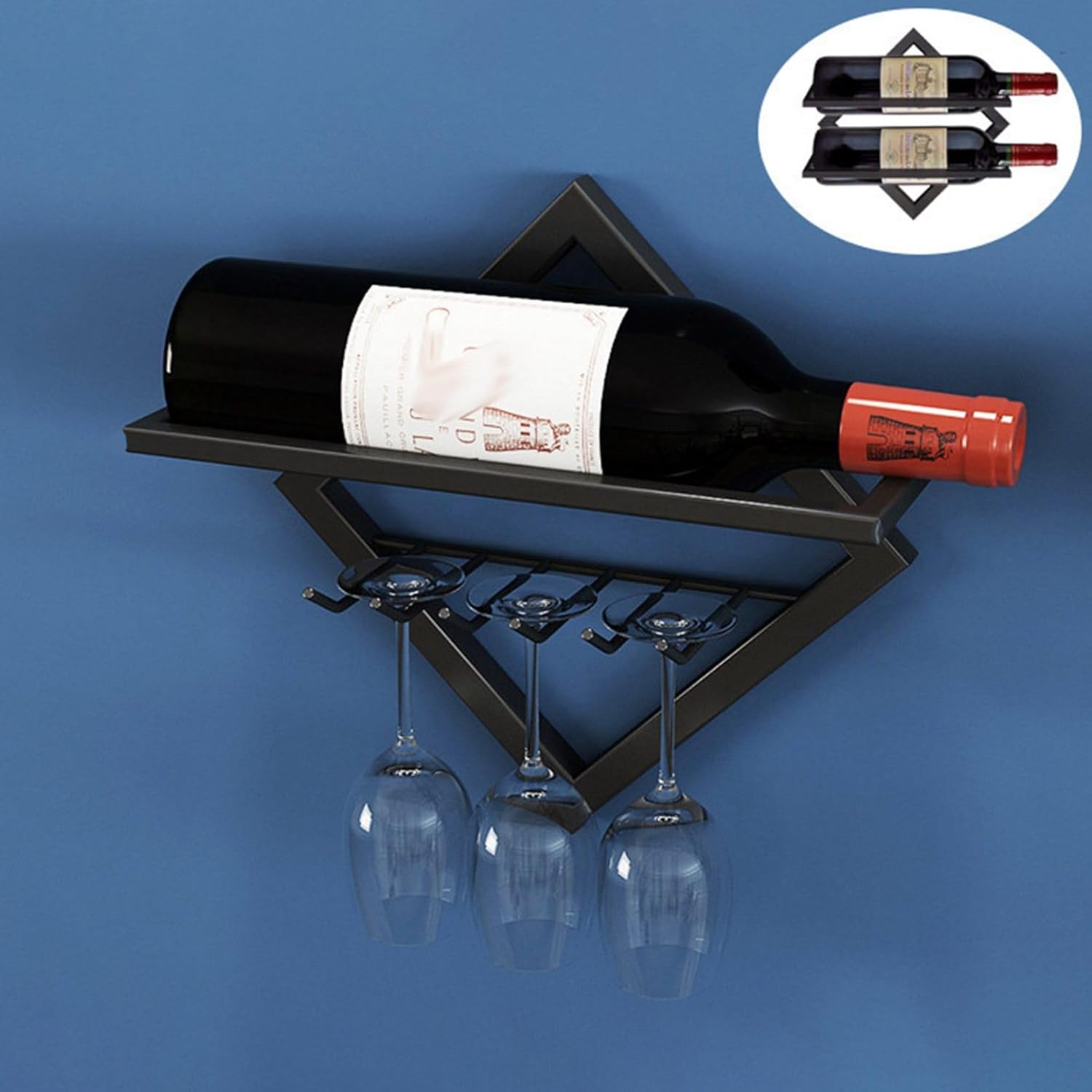 【楽天市場】壁掛け ワインラック ワイングラスホルダー 10個セット | ボトル 収納 ディスプレイ インテリア バー レストラン おしゃれ 金色A 金色B ブラックA ブラックB：UNIIS通販