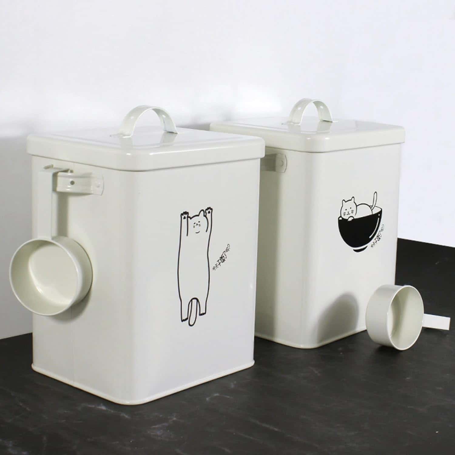 【楽天市場】ペットフードストッカー 5kg 保存容器 大容量 食品穀物収納 密閉食物缶 犬猫用 餌 湿気防止 貯蔵タンク 18*15*23cm 25.5*20.5*30.5cm：UNIIS通販