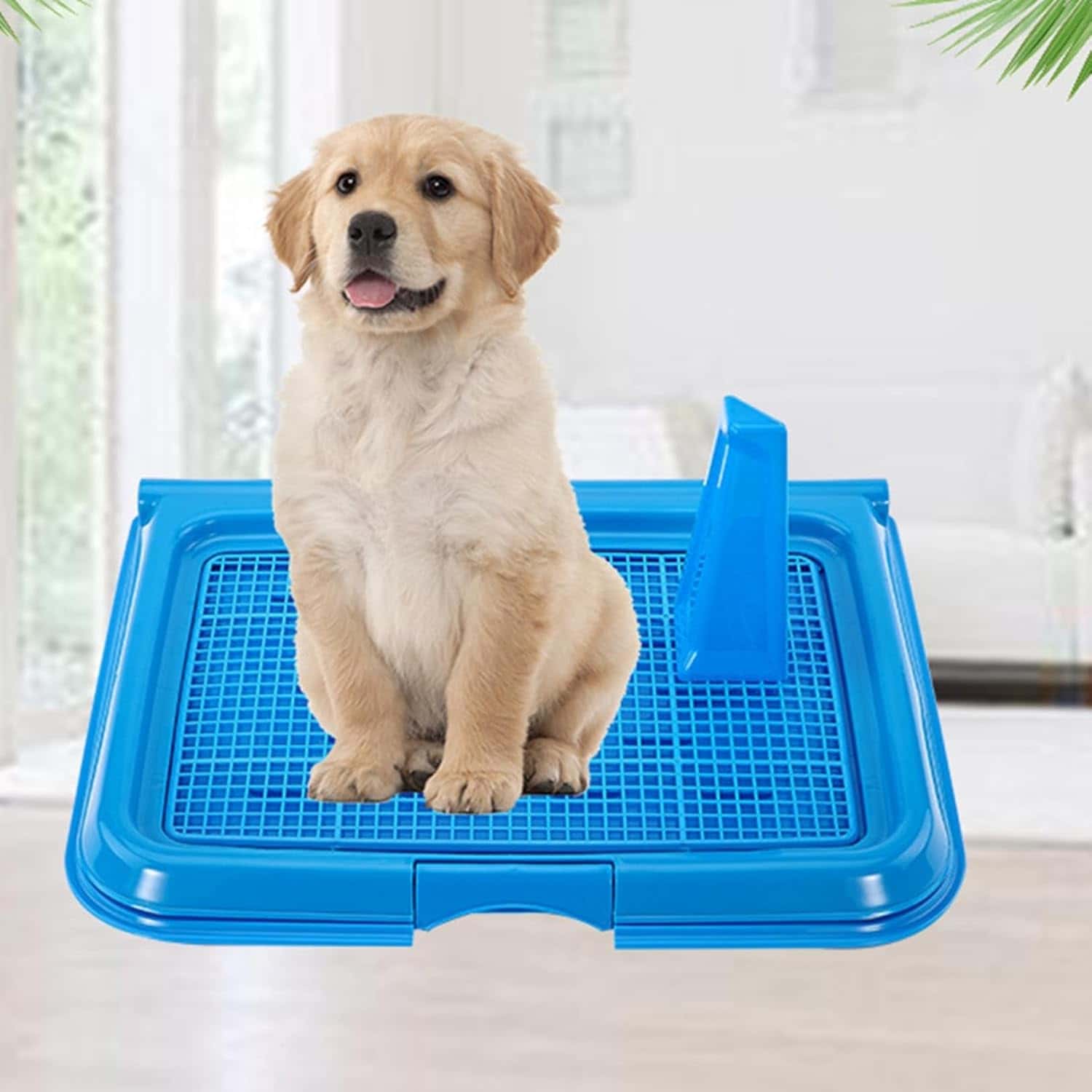 【楽天市場】犬のトイレトレー 2層デザイン メッシュカバー付き 折り畳み式 マーキング柱付き ペットトレー 水洗い可能 しつけ用トイレ 中子型犬用 プラスチック製：UNIIS通販