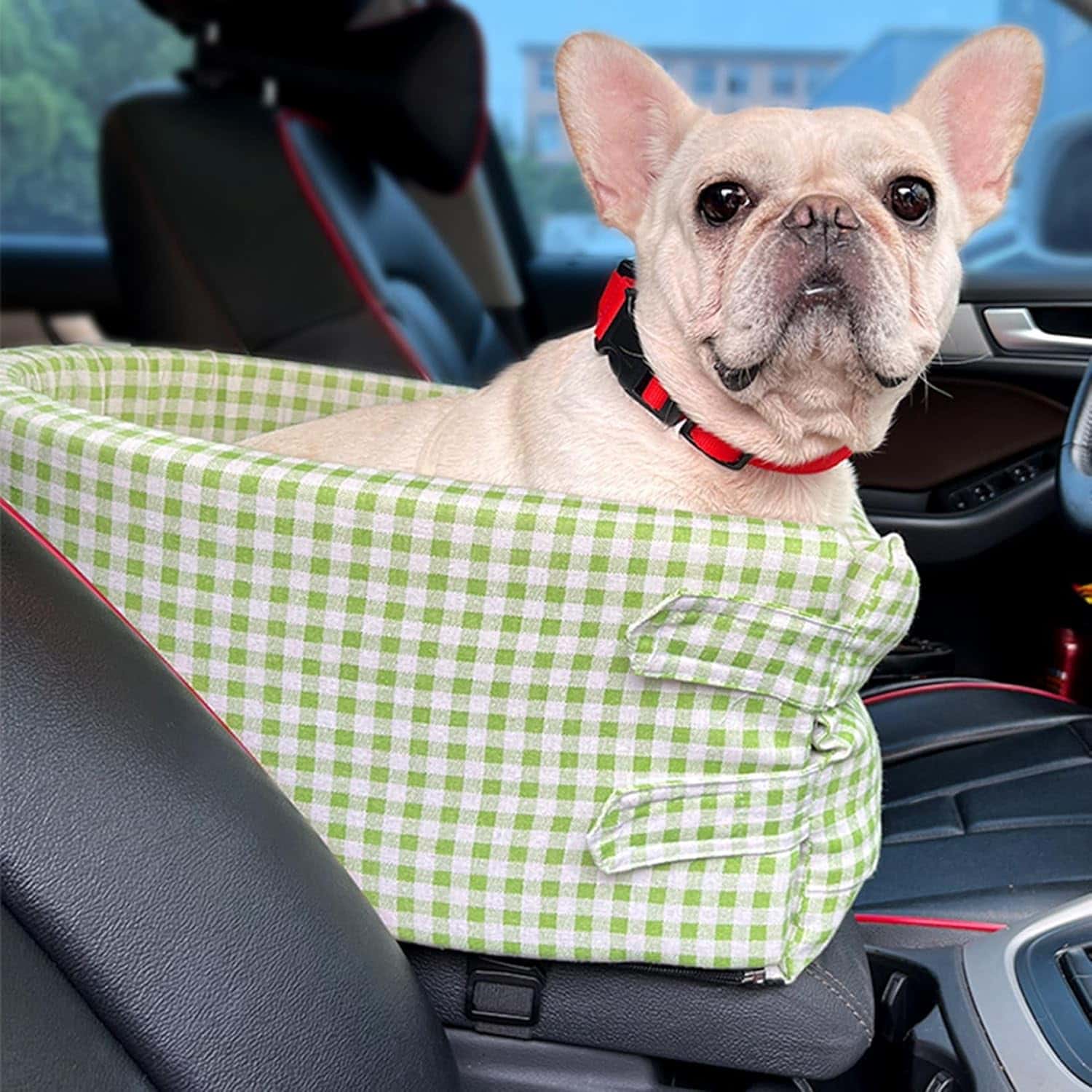 【楽天市場】ペットドライブボックス カーシート リード付き 小型犬用 自宅用ベッド ドライブキャリー 飛び出し防止 酔い防止 洗濯可能 汚れ防止 車用ペットシート 旅行用 通年：UNIIS通販