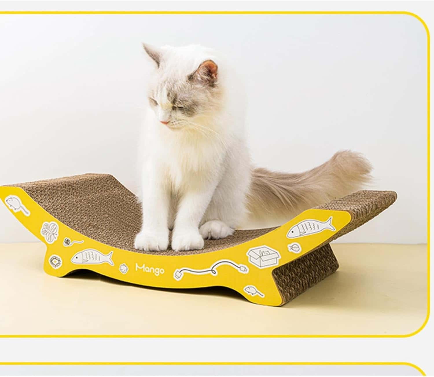 【楽天市場】M型 そふ型 爪磨き 室内用 お手入れ簡単 100％紙 高密度 強化段ボール 見た目おしゃれ おもちゃ付 ガリガリ ストレス解消 ...