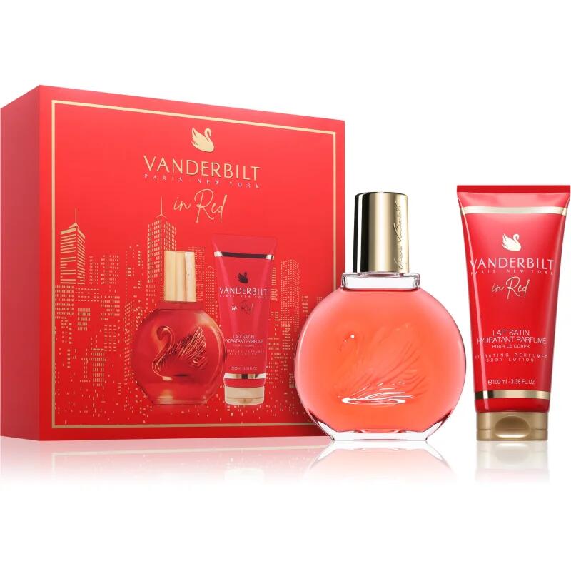【楽天市場】送料無料 Vanderbilt - Gloria in Red EDT (100ml) & Body Lotion (100ml ...
