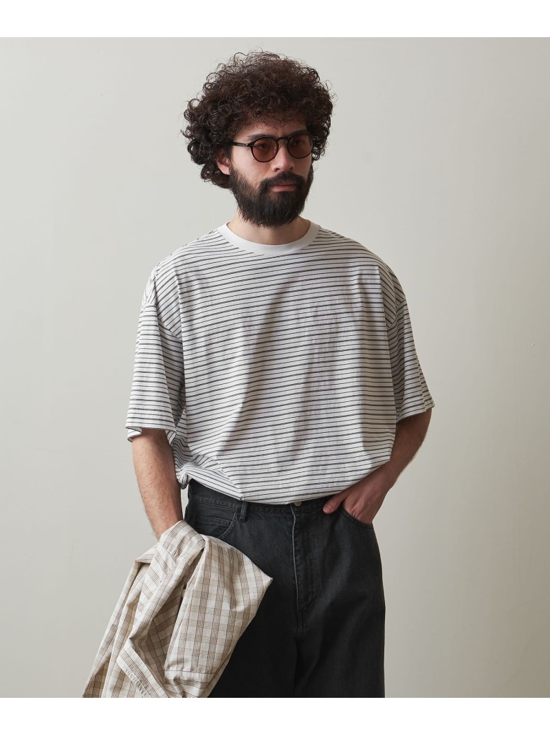 【楽天市場】【SALE／50%OFF】＜Steven Alan＞ SIRO BORDER SHORT SLEEVE TEE -LOOSE/T ...