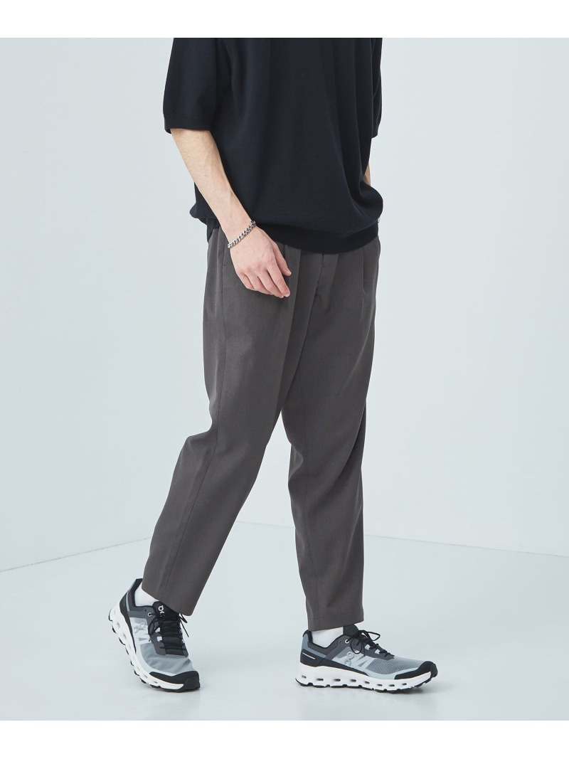 【楽天市場】【SALE／50%OFF】エコヘザーエステル 2プリーツ ユーティリティパンツ 9分丈 イージーパンツ -ストレッチ・防シワ ...