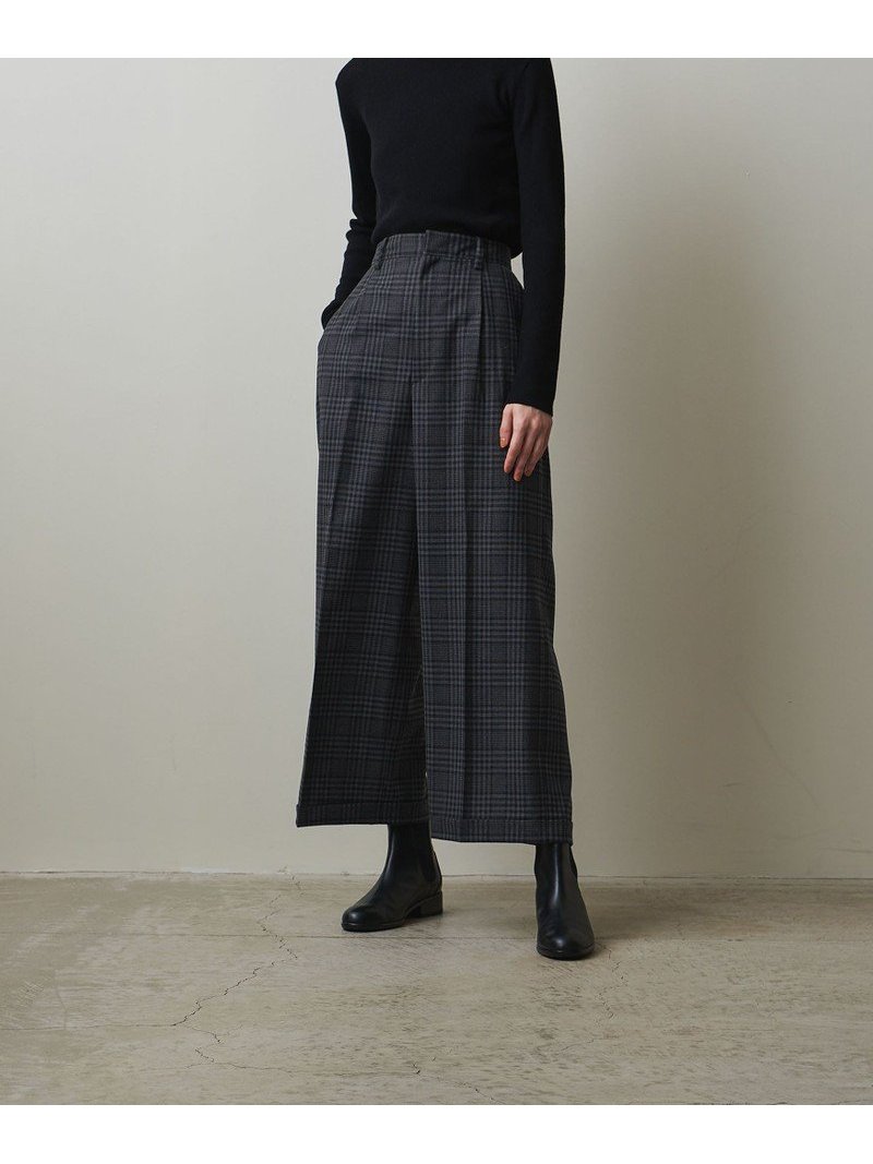 【楽天市場】【SALE／70%OFF】＜Steven Alan＞TWILL CHECK WIDE CLOPPED PANTS/パンツ ...