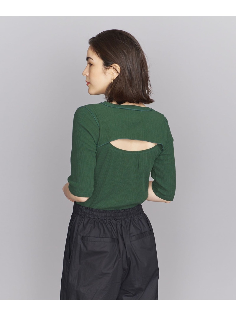 【楽天市場】【SALE／80%OFF】コットンテレコ バックホール ショートスリーブカットソー BEAUTY&YOUTH UNITED ...