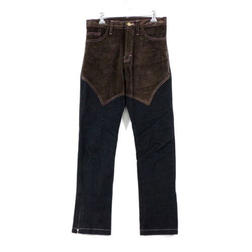 【楽天市場】YOUTHS IN BALACLAVA ユースインバラクラバ 裾ジップ 切替 パンツ XS ブラック ブラウン 【中古 ...