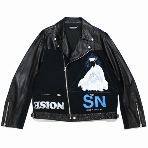 【楽天市場】UNDERCOVER アンダーカバー 22SS プリントCS切替 ライトレザーライダース RKSN ジャケット 4 ブラック ...