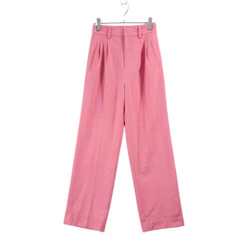 【楽天市場】Ameri VINTAGE アメリ ヴィンテージ 22SS 2TUCK STRAIGHT PANTS 2タックストレートパンツ S ピンク 【中古】：unstitch 楽天市場店