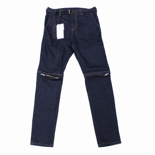 【楽天市場】sacai サカイ 22AW Denim Knee Zip Pants デニム 二—ジップパンツ 1 インディゴ 【中古 ...