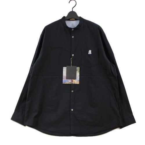 【楽天市場】【中古】 the Shepherd UNDERCOVER ザシェパード アンダーカバー 23AW バンドカラーシャツ 4 ブラック ...