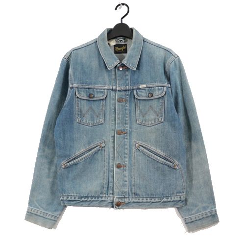 【楽天市場】【中古】 Wrangler ラングラー 124MJ M4971 日本製 デニムジャケット L ブルー：unstitch 楽天市場店