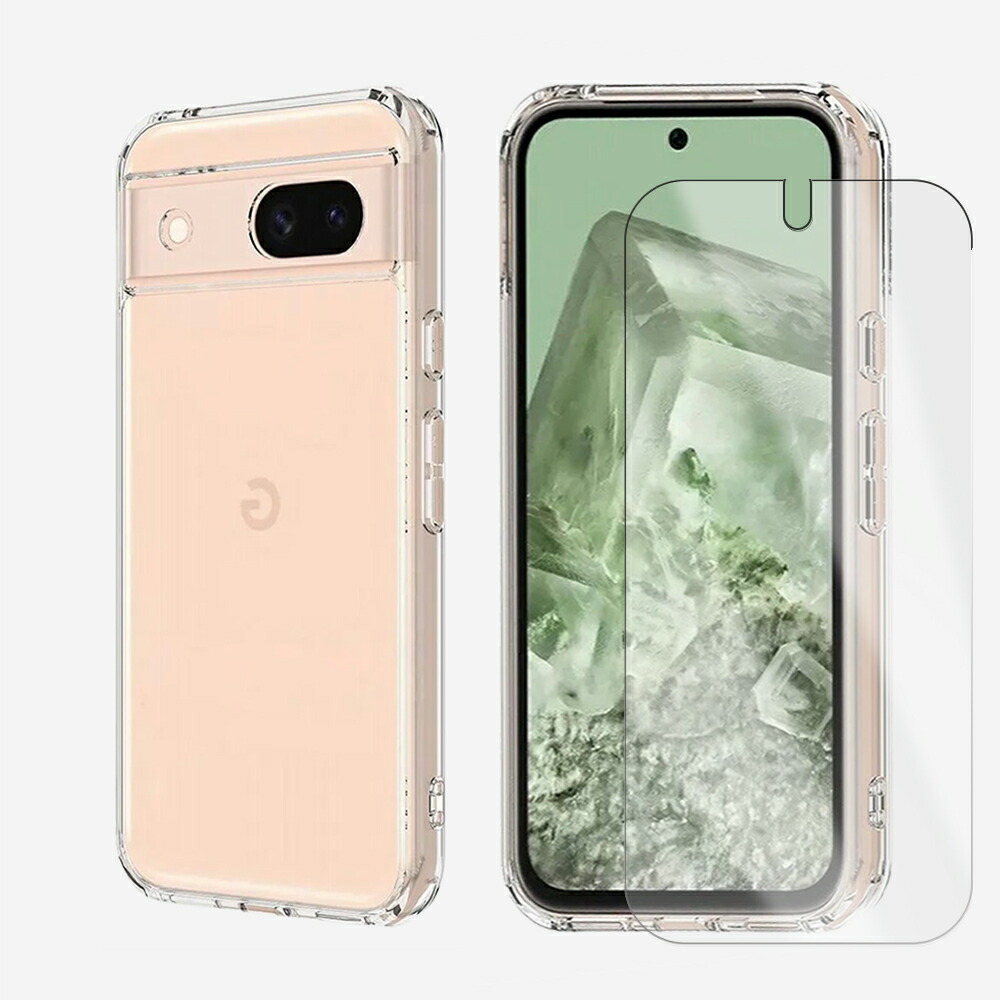 【楽天市場】【アンチグレア保護フィルム・TPU セット】Google Pixel 8A ケース 衝撃吸収 2Dソフト保護フィルム + TPU素材 ソフト透明 クリア スマホケース Pixel ...