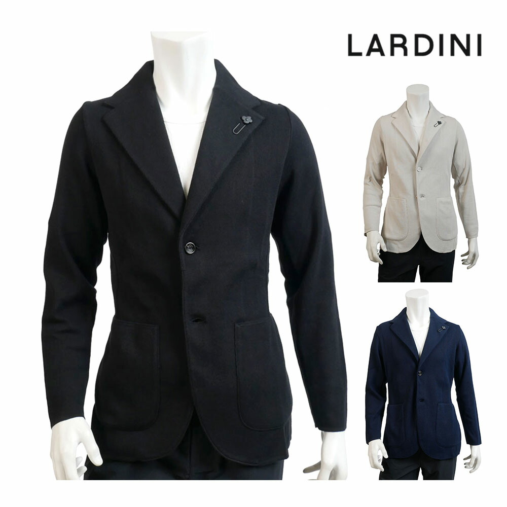 【楽天市場】【10%OFFセール】LARDINI ラルディーニ コットン シングル ニット ジャケット ネイビー ライトグレー ブラック XXS XS S M 5116-aljm56000 ...