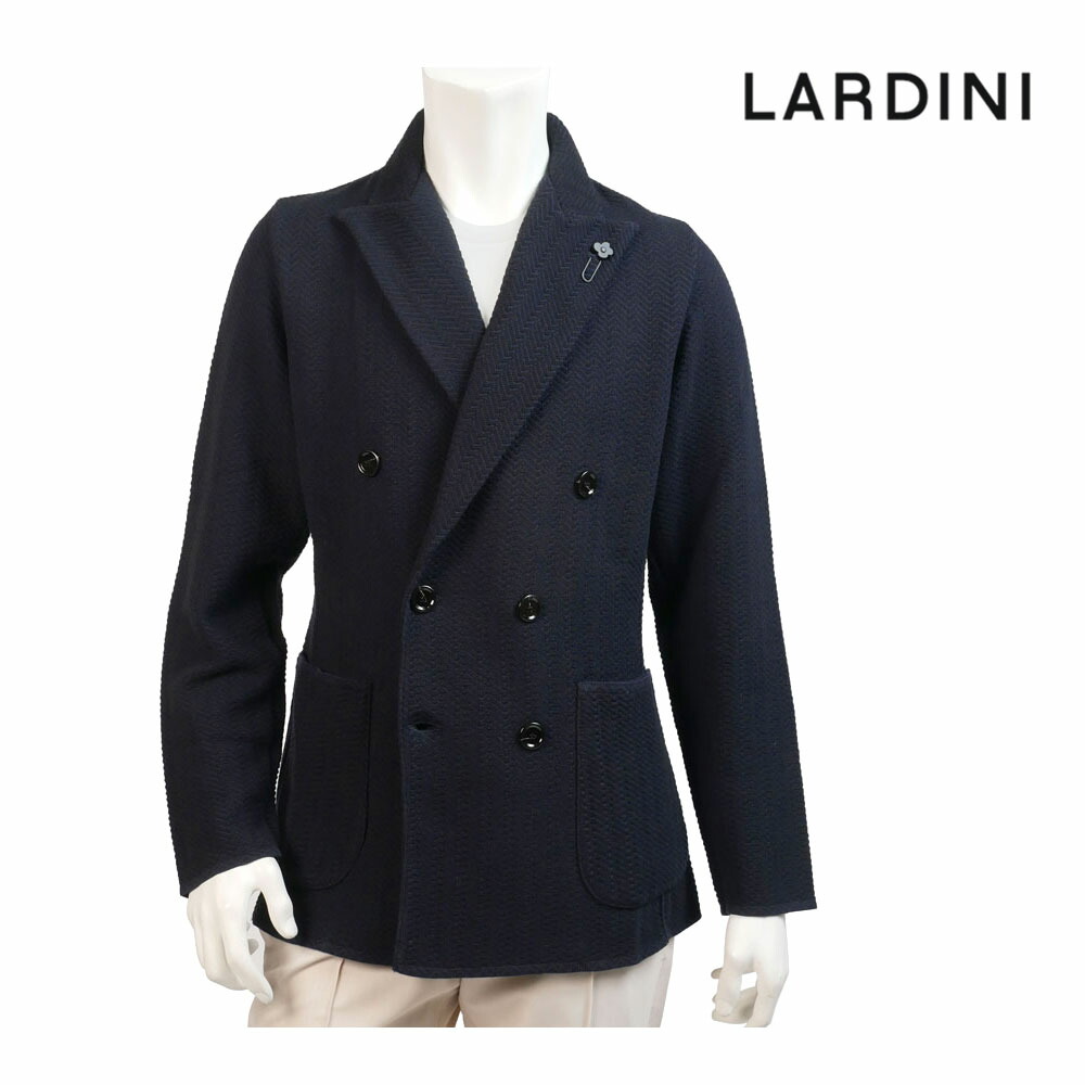 【楽天市場】【10%OFFセール】LARDINI ラルディーニ ヘリンボーン ダブル ニット ジャケット ブラック×ネイビー XXS XS S M L 5116-aljm57004：un ...